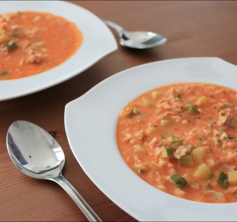 Sopa de atún y tomate con arroz - Recetas de cocina fácil - Recetas de ...